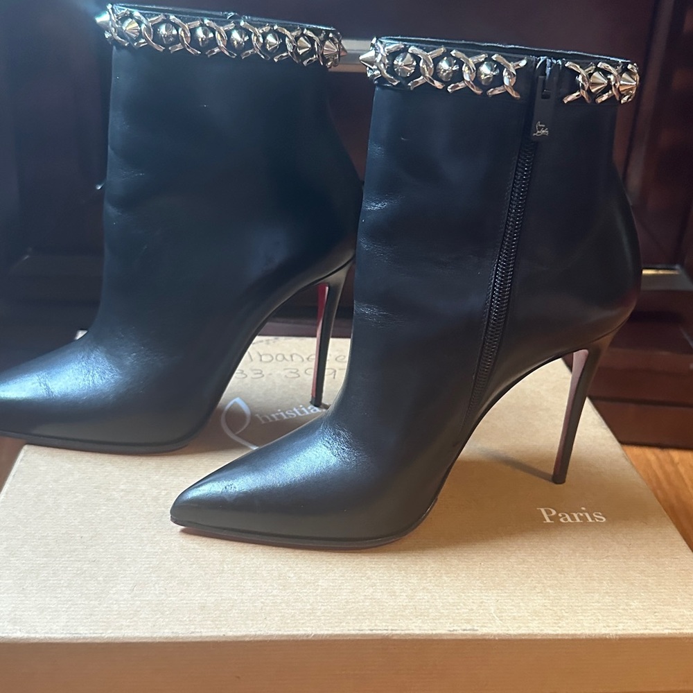 Christian Louboutin Red Bottom Booties - Gem